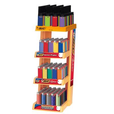 BiC Lighter Mix 4-Tier EZ Reach Display w/16 Free - Ravi's Import Warehouse