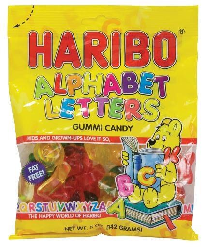 Haribo Alphabet Letters - Ravi's Import Warehouse