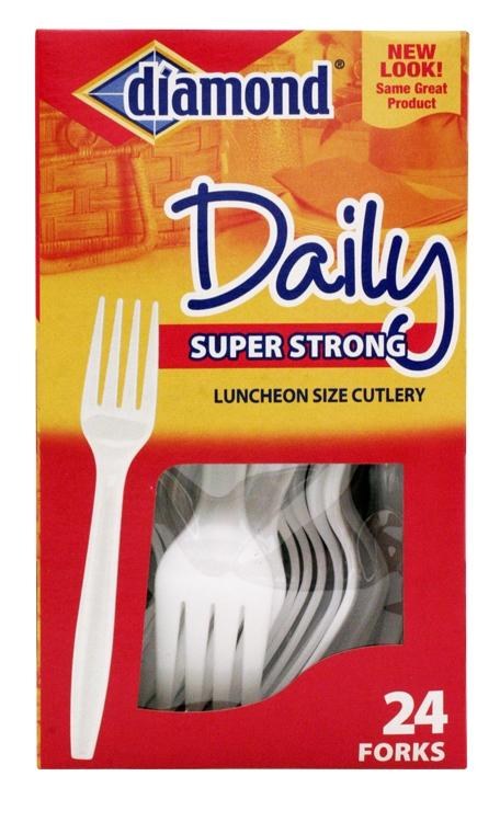 Diamond Plastic Forks - Ravi's Import Warehouse