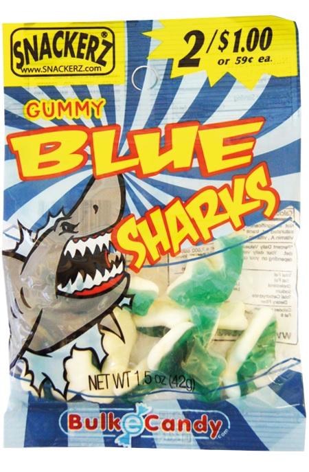 Snackerz Gummy Blue Sharks - Ravi's Import Warehouse