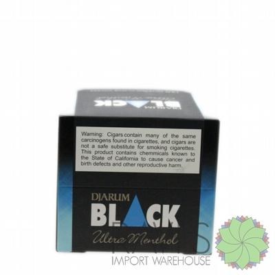 Djarum Black Ultra (Sapphire) Menthol Filter Cigars - Ravi's Import ...