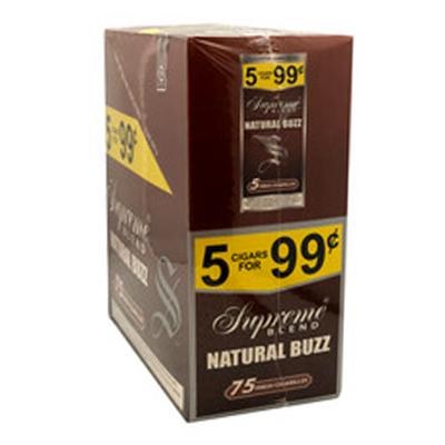 Supreme Cigarillos Natural Buzz - Ravi's Import Warehouse