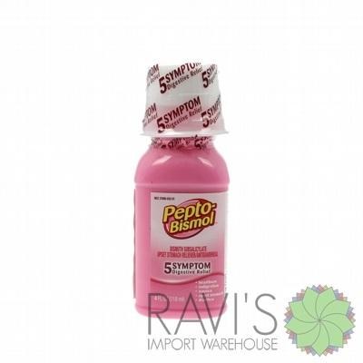 Pepto Bismol Liquid Regular - Ravi's Import Warehouse