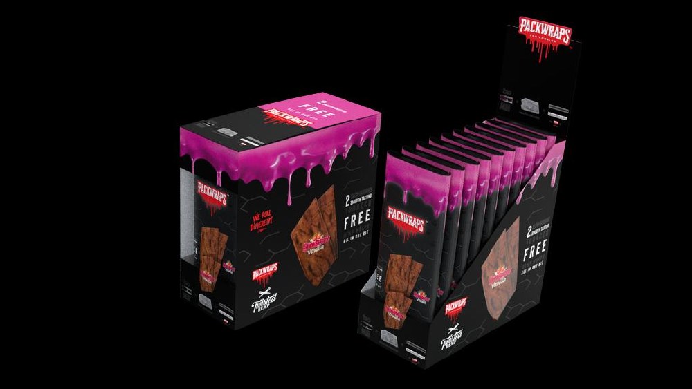 Pack Wraps X Twisted Hemp Strawberry Vanilla - Ravi's Import Warehouse