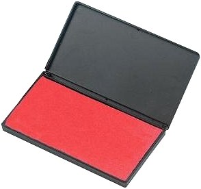 Rectangular Stamp Pad Red 115mm x 75mm