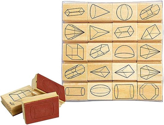 3D Geometric Shape Stampers (Set 20)