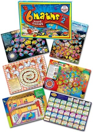 6 Maths Board Games Pack 2