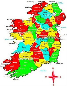 Ireland Map Chart