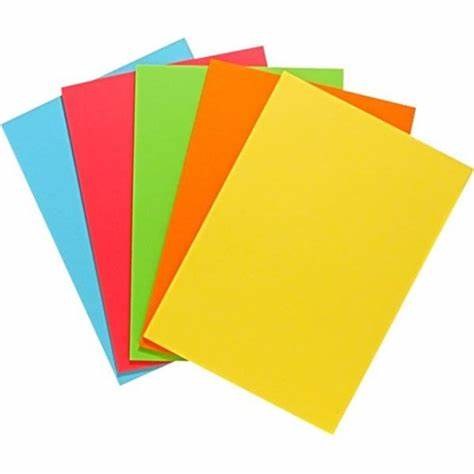 A3 Assorted Strong Coloured Card (25 Sheets)