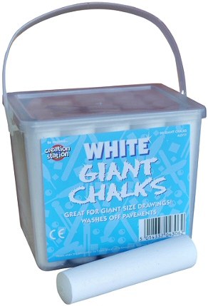 Jumbo White Chalk (Tub 20)