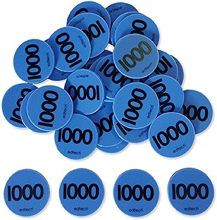 Place Value Counters Thousands (Set 100)