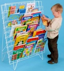 Single Sided Floor Standing Book Rack