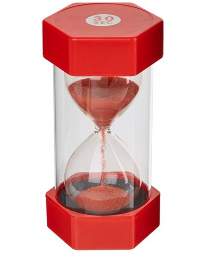 Large Sand Timer 30 Second 16cm