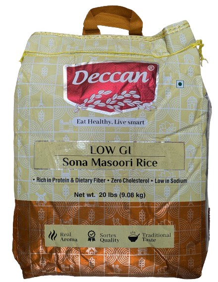 Deccan Sona Masoori Low Gi 20l - EZ INDIAN GROCERY