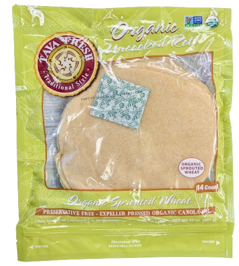 Phulka Organic Uncooked Roti - EZ INDIAN GROCERY