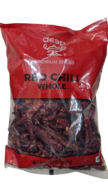Deep Whole Red Chilli 14oz - EZ INDIAN GROCERY