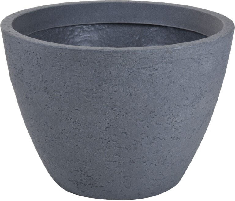 STONE PLANTER-DARK GREY