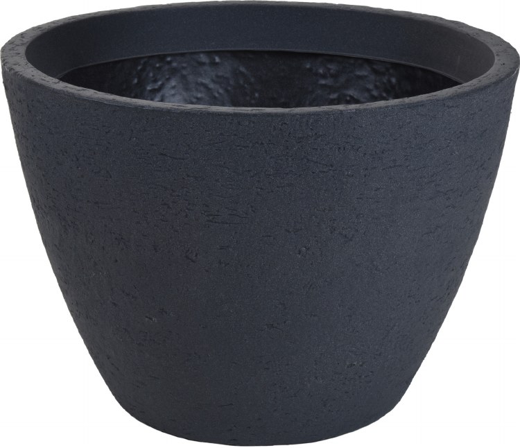 STONE PLANTER-DARK GREY