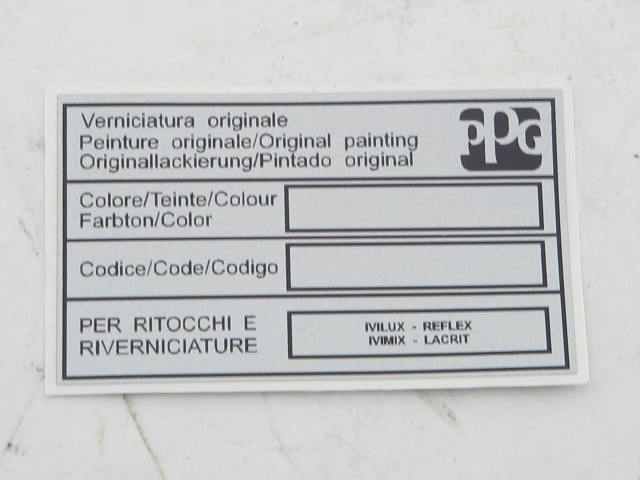 PPG COLOR CODE STICKER, SILVER - C. OBERT & CO.
