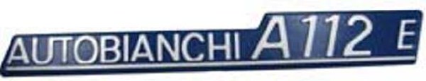 AUTOBIANCHI A112 E EMBLEM - C. OBERT & CO.
