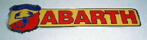 ABARTH SHIELD & SCRIPT STICKER - C. OBERT & CO.
