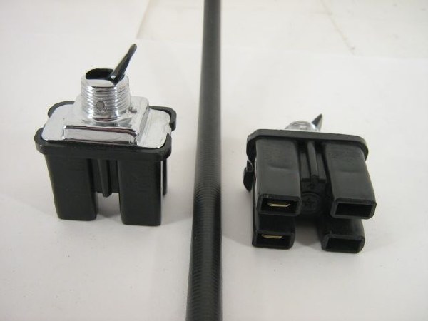2 SPADE TERMINAL BLACK SWITCH - C. OBERT & CO.