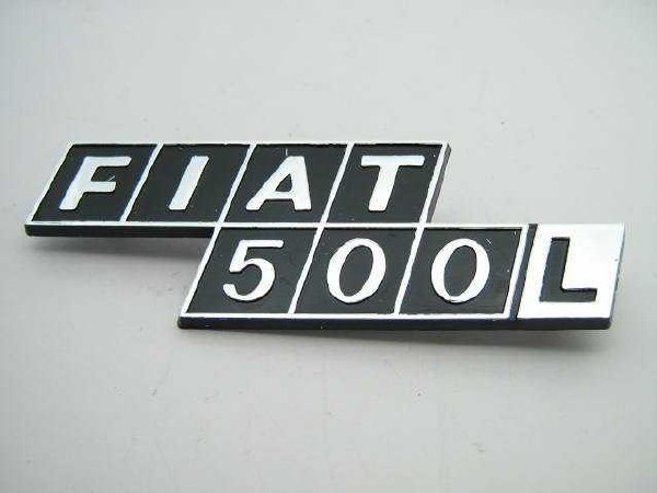 PLASTIC FIAT 500 L REAR EMBLEM - C. OBERT & CO.
