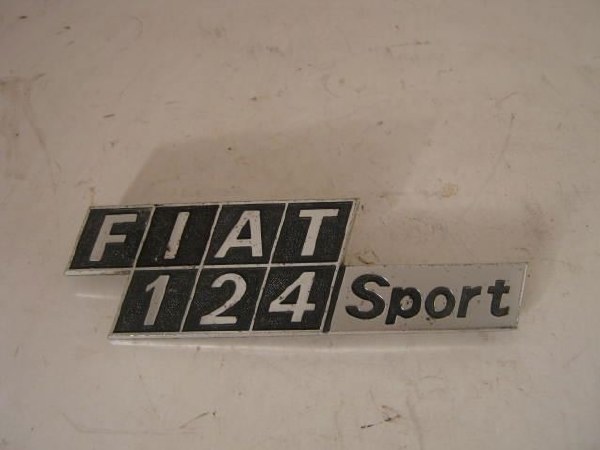 EMBLEM "FIAT 124 SPORT" - C. OBERT & CO.