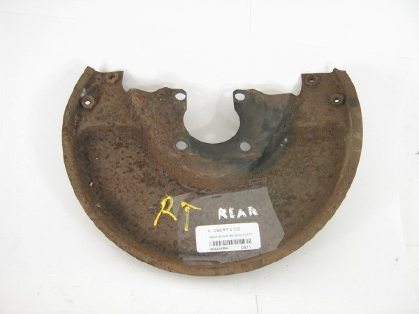 REAR BRAKE BACKING PLATE - C. OBERT & CO.
