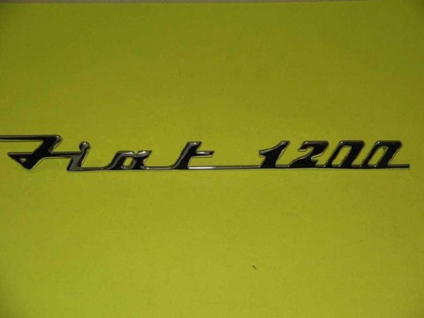 FIAT 1200 REAR EMBLEM - C. OBERT & CO.