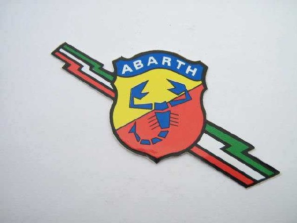 ABARTH LIGHTNING BOLT STICKER - C. OBERT & CO.