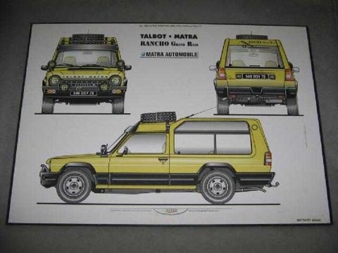 TALBOT MATRA RANCHO POSTER - C. OBERT & CO.
