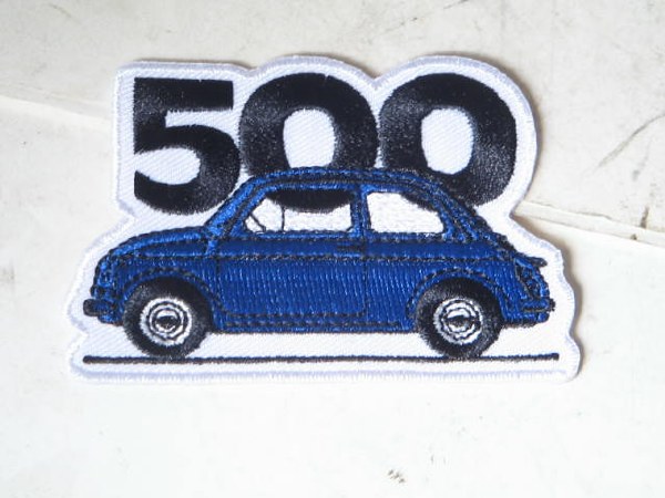 BLUE FIAT 500 PATCH - C. OBERT & CO.