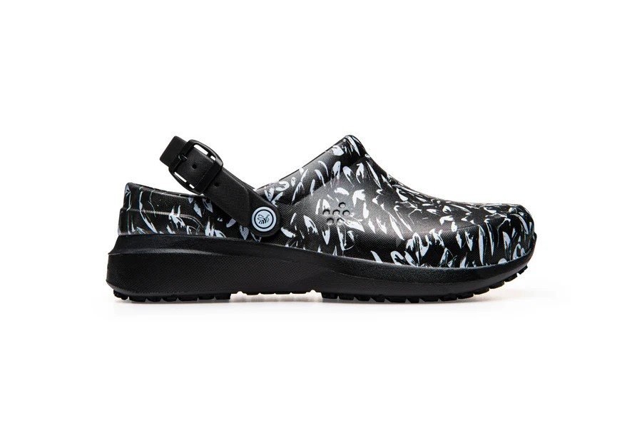 Work Clog Graphic - Charcoal Botanicals W6 - Medical House Ltd