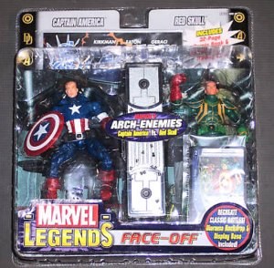 Marvel Legends Face Off Captain America vs Red Skull Variant Action ...