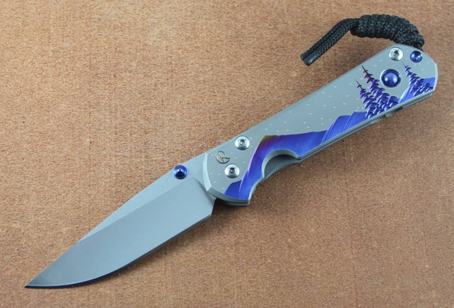Chris Reeve Small Sebenza 31 - Unique Night Sky Graphics with Blue Star ...