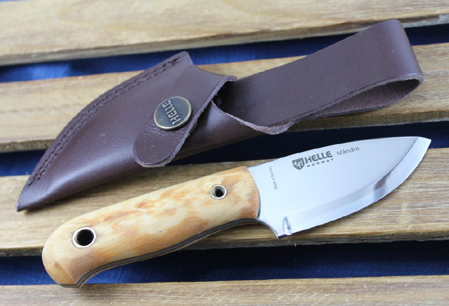 Helle Mandra Model 620 Field Knife - Triple Laminated Stainless Blade ...