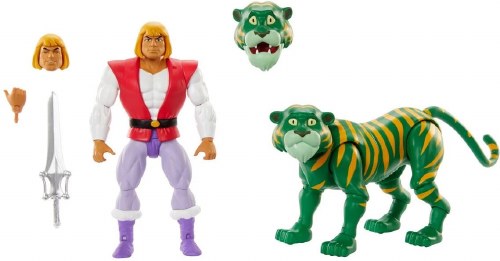 Masters of the Universe Origins He-Man and the MotU Prince Adam/Cringer ...