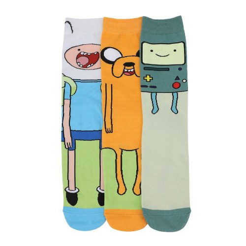 Adventure Time 3 Pair Animigos 360 Character Crew Socks - Forbidden Planet