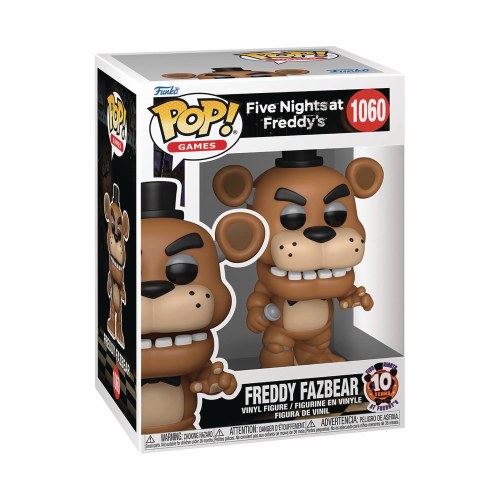 POP Games Five Nights at Freddys 10th Anniversary Freddy Fazbear Vinyl ...