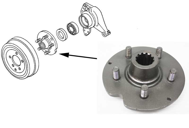 Rear Brake Hub - T2 / Van - Concept-1