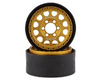 Method 105 1.9" Beadlock Crawler Wheels (Gold) (2) - Hobby Hobby