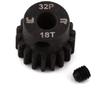 Steel 32P Pinion Gear (5mm Bore) (18T) - Hobby Hobby
