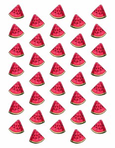 Watermelon Crush Pattern Decal - The Ceramic Shop