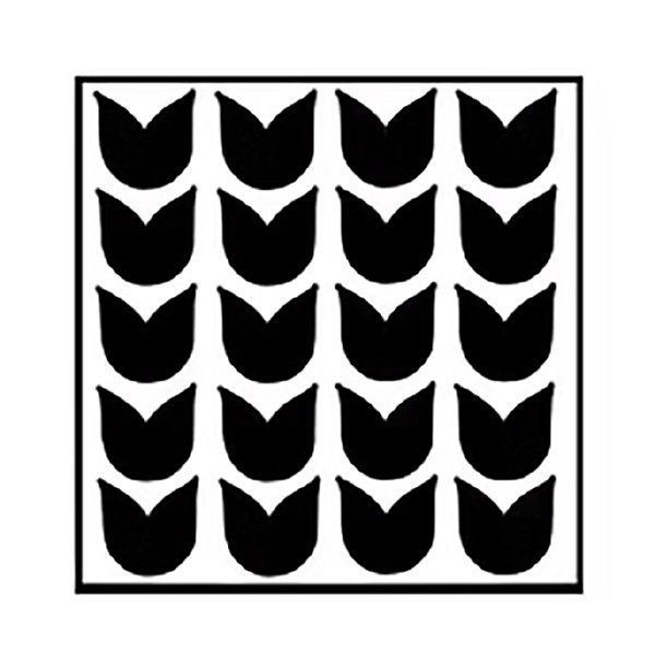 Tulip Run Stencil Small - The Ceramic Shop