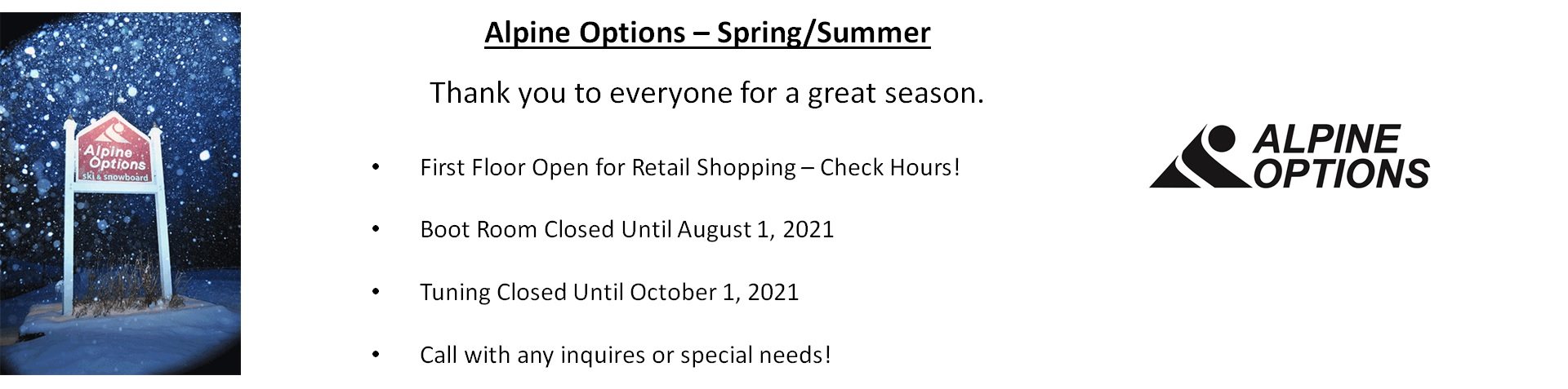 Vermont Ski Shop - Alpine Options