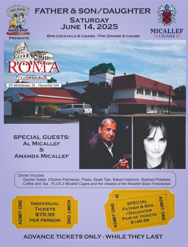 Father & Son/Daughter Cigar Dinner - Buy Premium Cigars Online From 2 ...